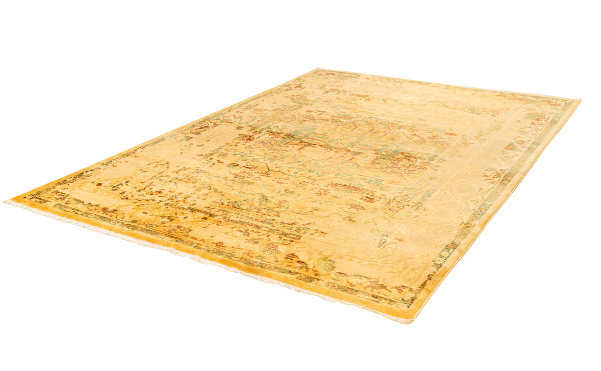 Fashion- Yellow Transitional Acrylic Rug – Lalee Designer Rugs