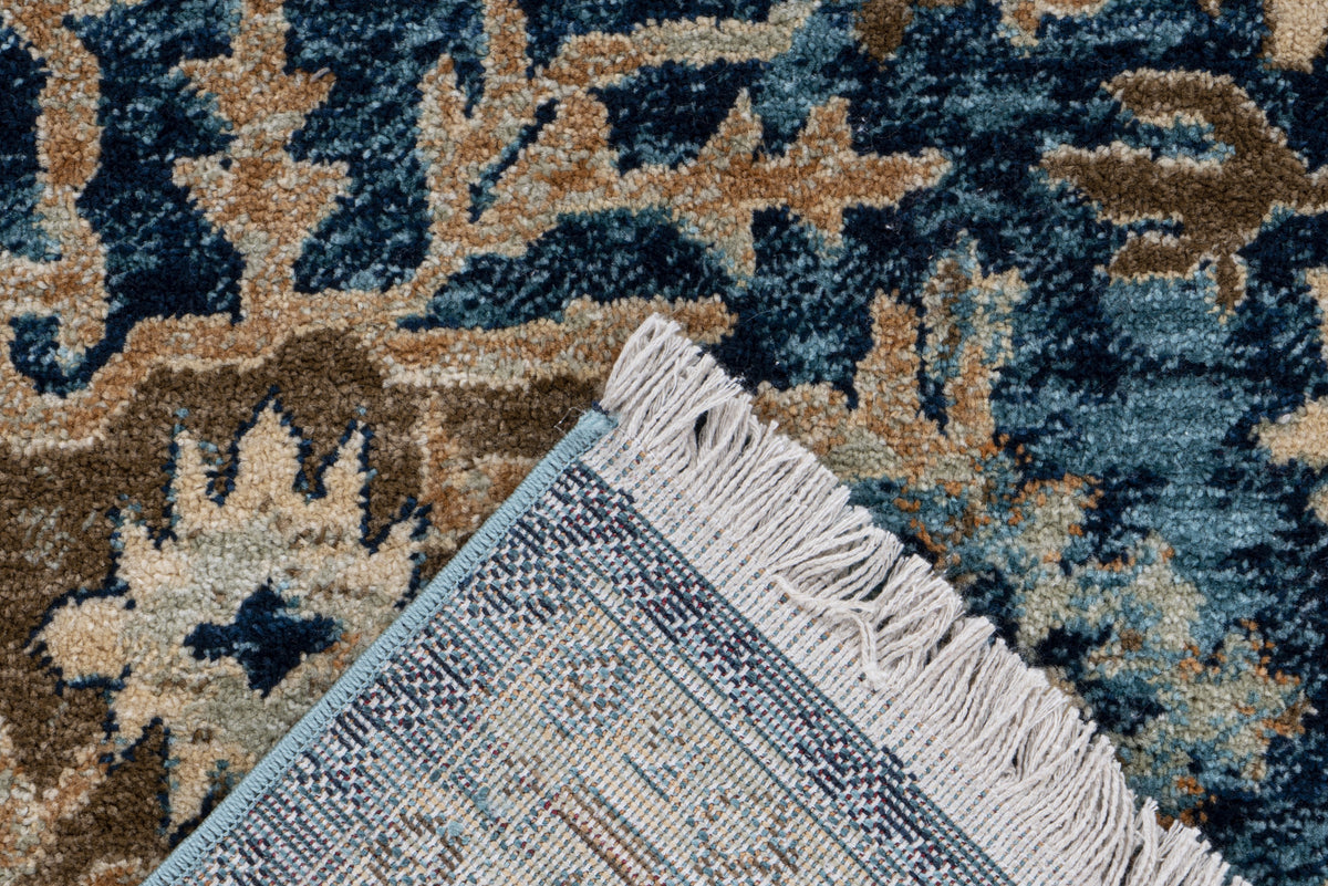 Modern Blue Rug with Vintage Look – Lalee Designer Rugs