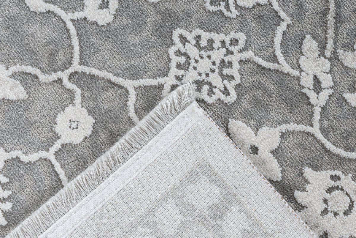 High Quality Silver Pierre Cardin Floral Rug – Lalee Designer Rugs