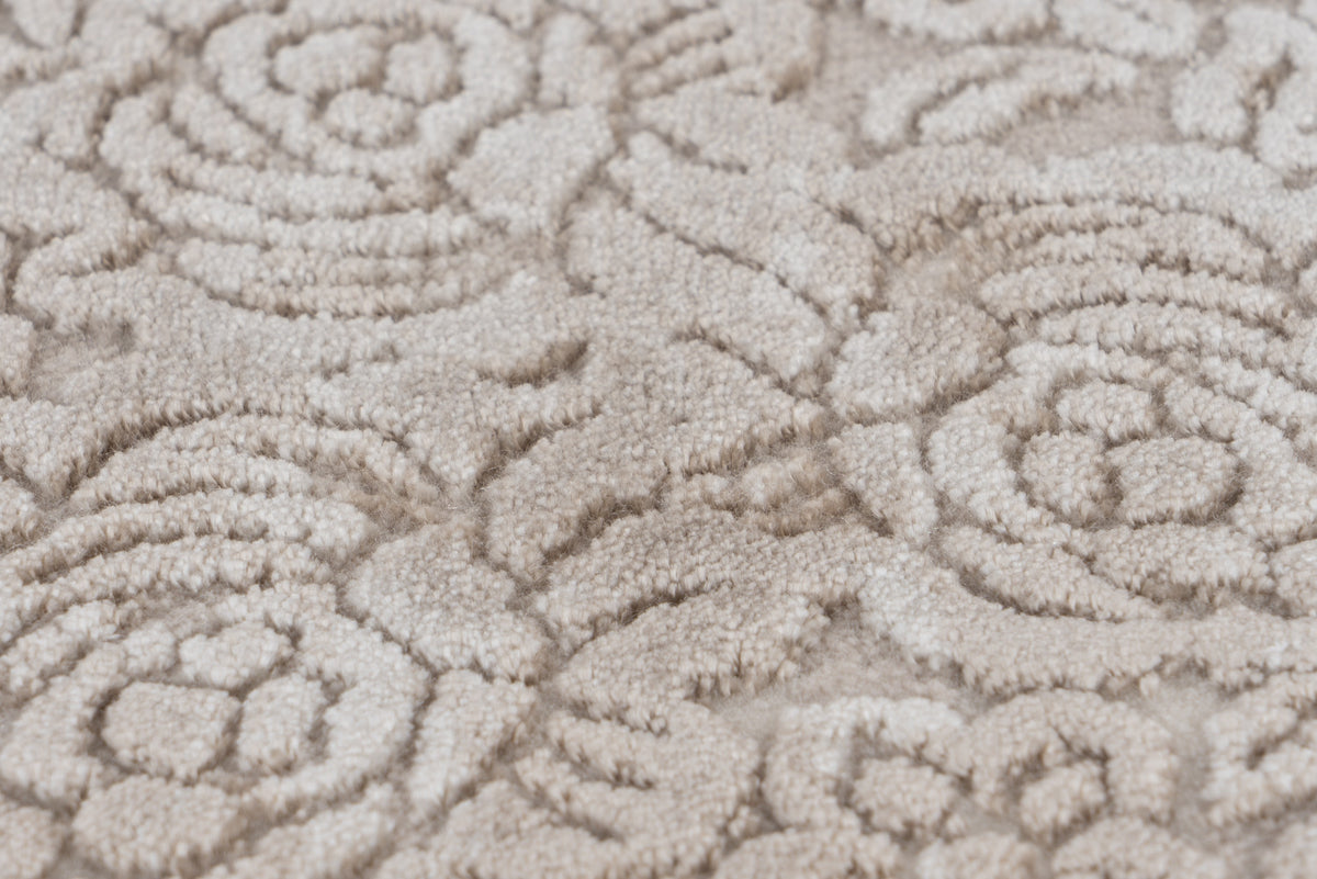 High Quality Pierre Cardin Luxury Acrylic Beige Rug with Centre ...