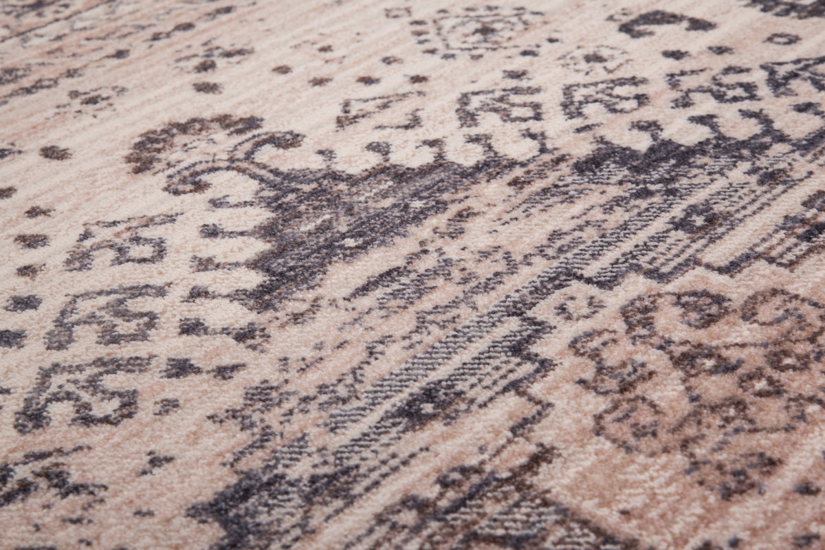 High Quality Vintage Ivory and Grey Rug with Faded Look – Lalee ...